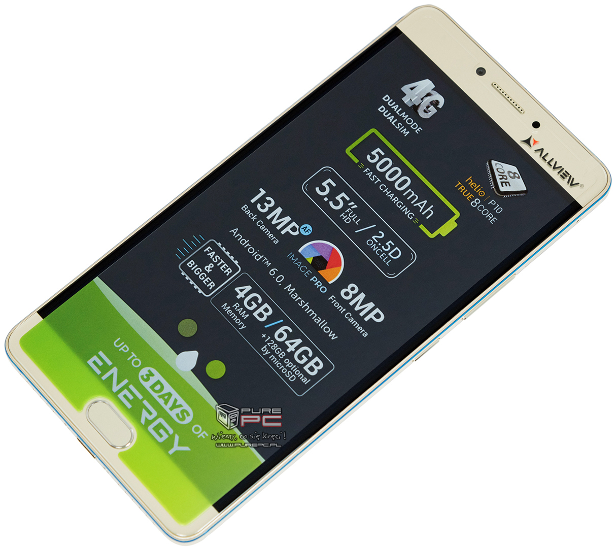 Test smartfona Allview P9 Energy - Zapomnij o ładowarce! | PurePC.pl