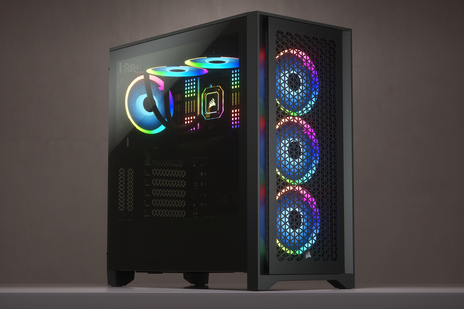 Test Corsair iCUE 4000X i 4000D Airflow - RGB LED vs Przewiewność ...