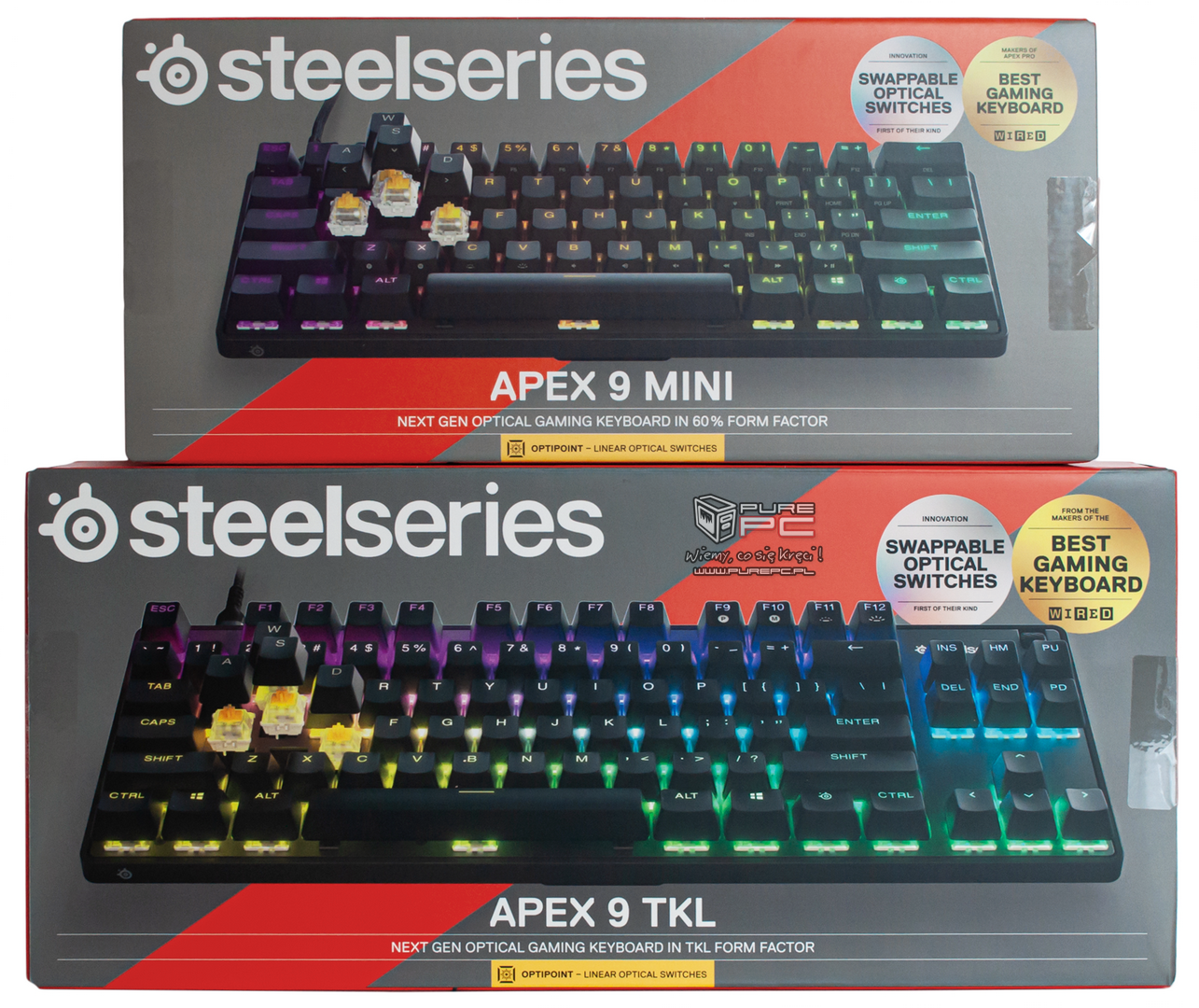 Test klawiatur SteelSeries APEX 9 TKL i SteelSeries APEX 9 MINI ...