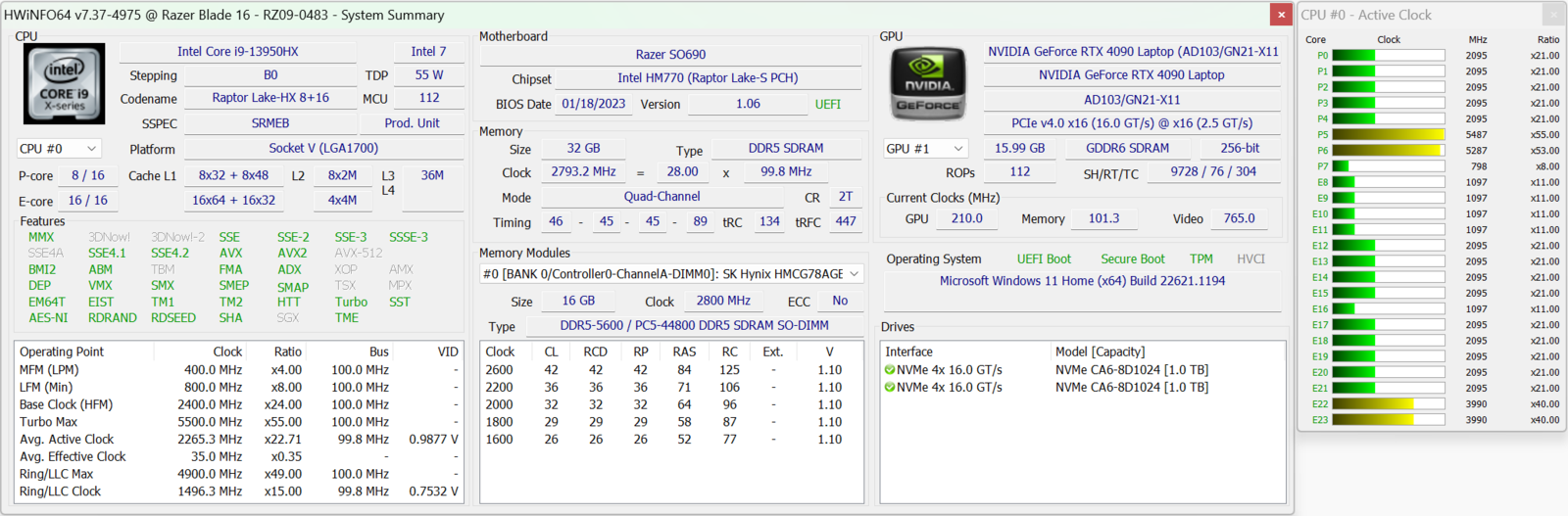 Test NVIDIA GeForce RTX 4090 Laptop GPU w Razer Blade 16 - Mocna ...