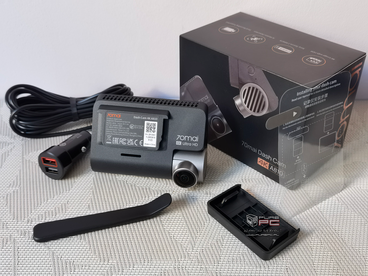 70mai Dash Cam 4K A810 - recenzja wideorejestratora z sensorem Sony ...