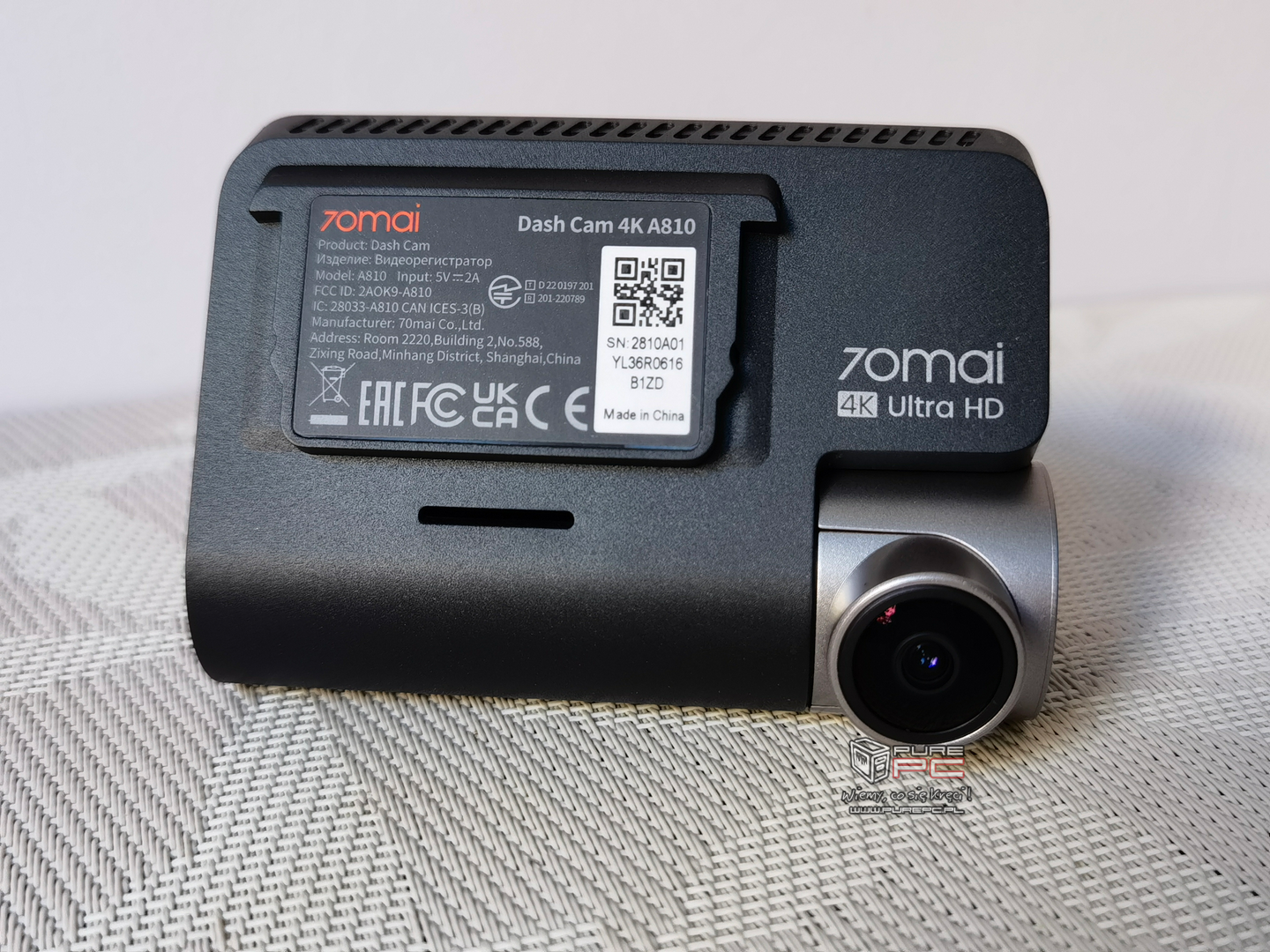 70mai Dash Cam 4K A810 - recenzja wideorejestratora z sensorem Sony ...