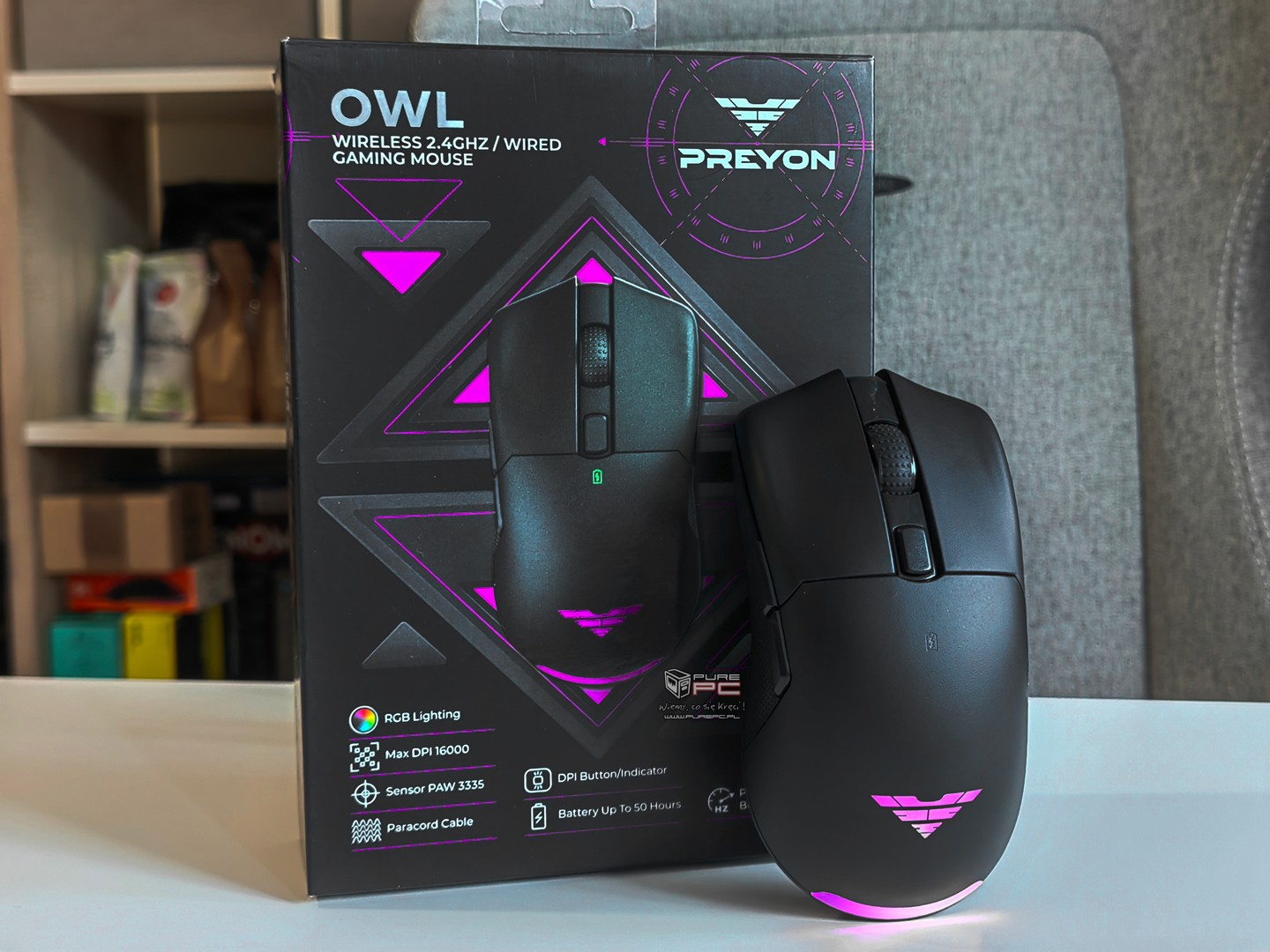 Test bezprzewodowej myszki Preyon Owl Wireless - Dobra propozycja z ...