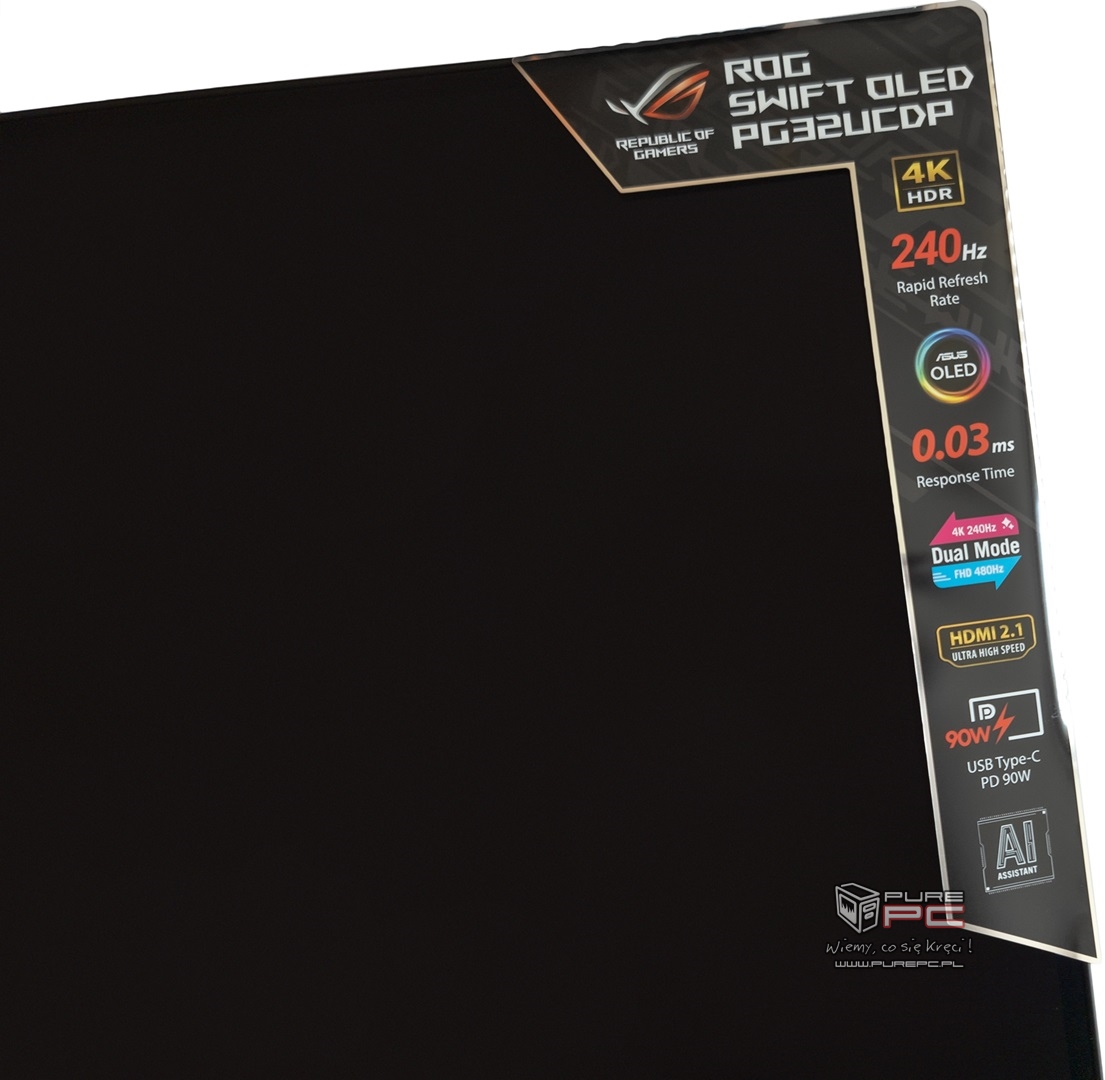 Test ASUS ROG Swift OLED PG32UCDP - Monitor 4K OLED dla graczy z trybem ...