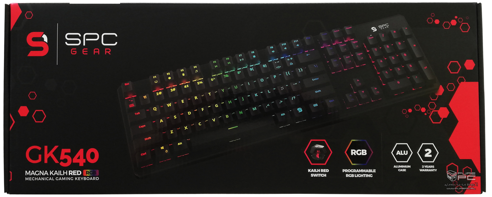 Test SPC Gear GK540 Magna Kailh Red RGB - po polsku i niedrogo | PurePC.pl