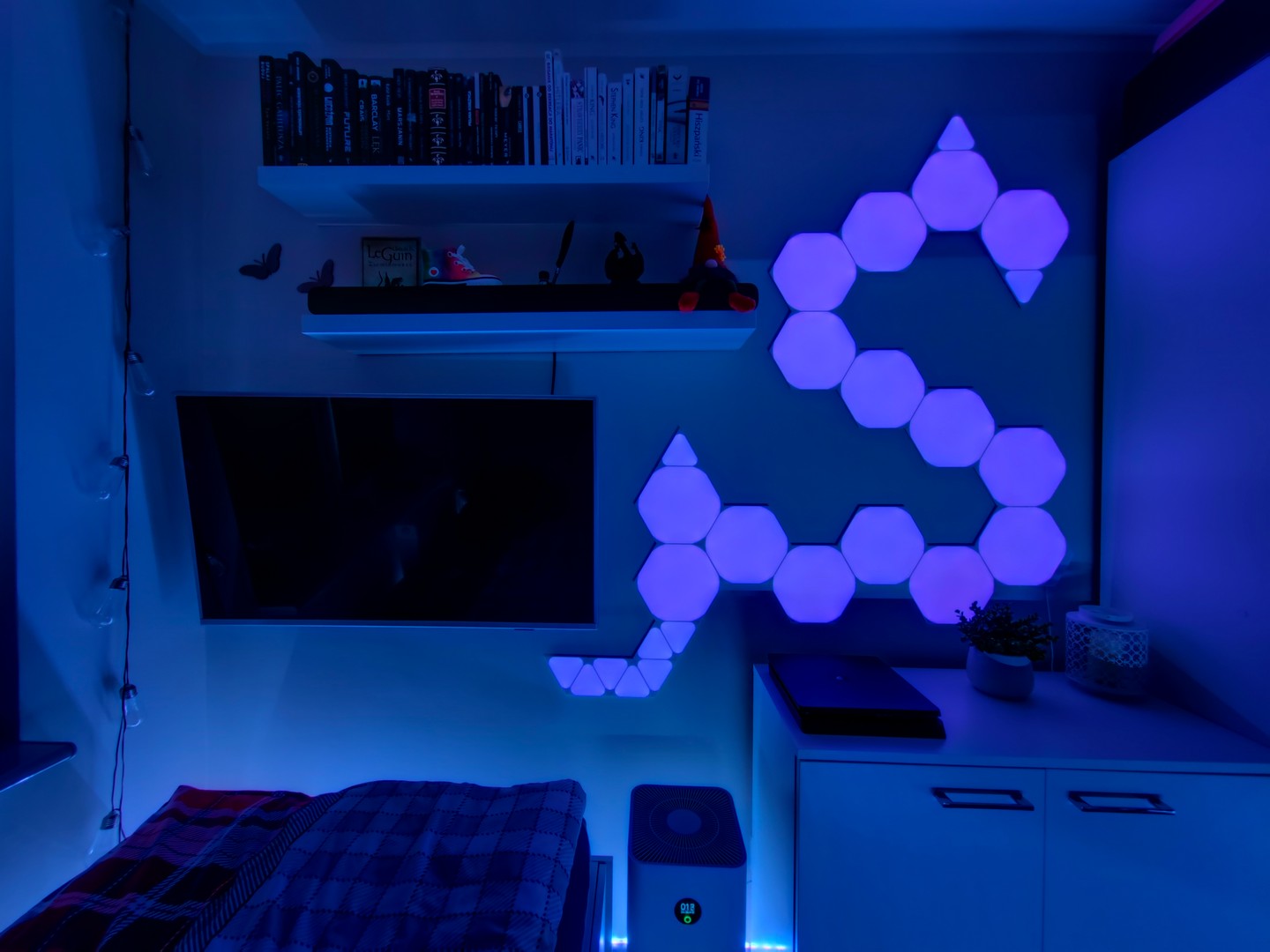 Nanoleaf Shapes Hexagons sparowane z Shapes Mini Triangles - co można ...