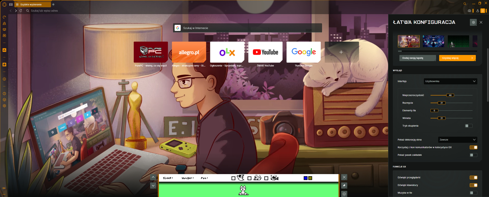 Opera GX - przeglądarka dla graczy, która wznosi personalizację na nowy ...
