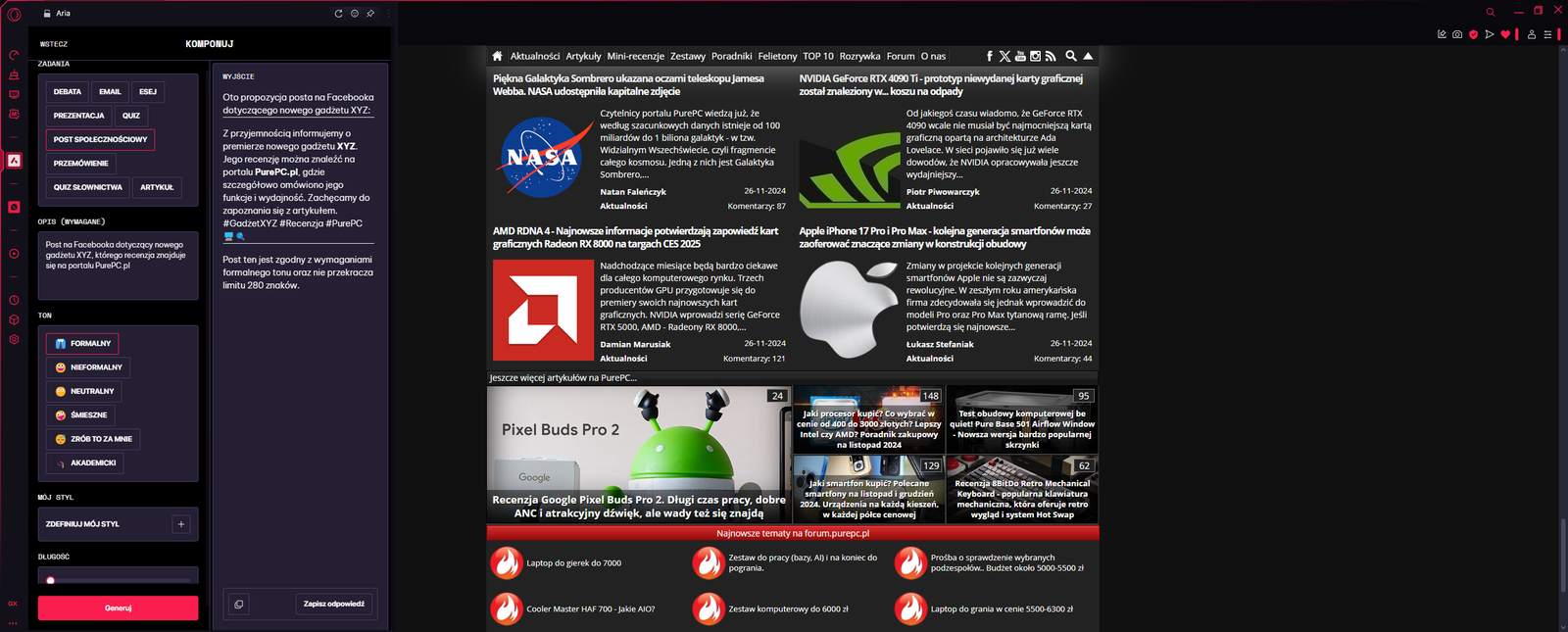 Opera GX - przeglądarka dla graczy, która wznosi personalizację na nowy ...