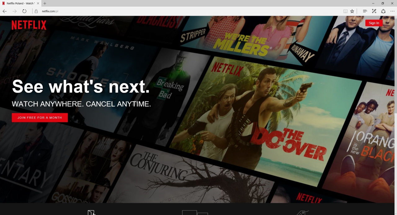 Netflix - tylko Microsoft IE oraz Edge z obsługą filmów 1080 | PurePC.pl