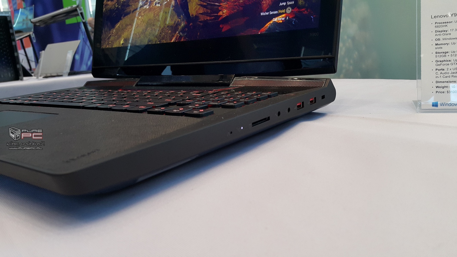 Pierwsze wrażenia: Lenovo IdeaPad Y910 z GeForce GTX 1080 | PurePC.pl