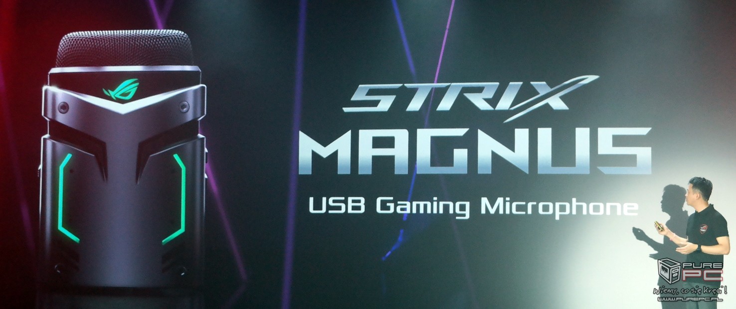 ASUS ROG Strix Magnus - pierwszy mikrofon z LED RGB | PurePC.pl