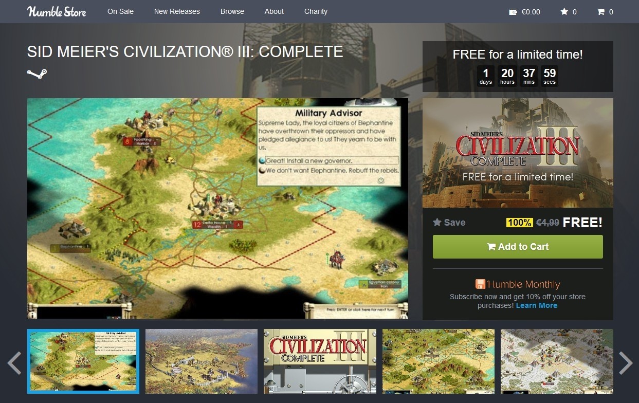 Sid Meier's Civilization III za darmo na Humble Bundle | PurePC.pl