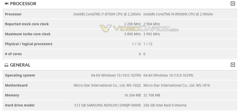 Intel Core i9-8950HK - nowe informacje o mobilnym procesorze | PurePC.pl