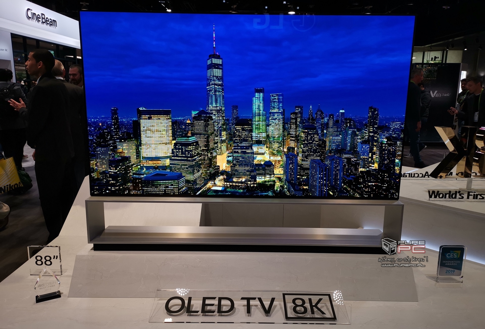CES 2019: TV LG OLED Z9 8K oraz zwijany LG SIGNATURE OLED R | PurePC.pl