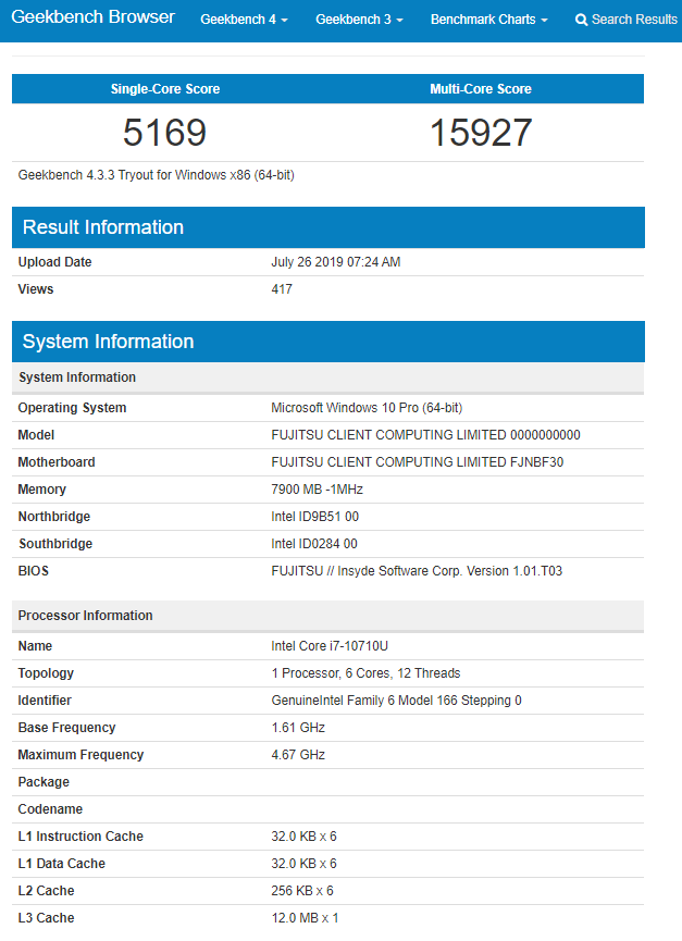 Intel Core i7-10710U - niskonapięciowy procesor z 6 rdzeniami | PurePC.pl