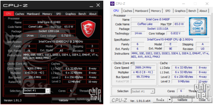Intel Core i5-10400 nawet do 45% szybszy od Core i5-9400F | PurePC.pl