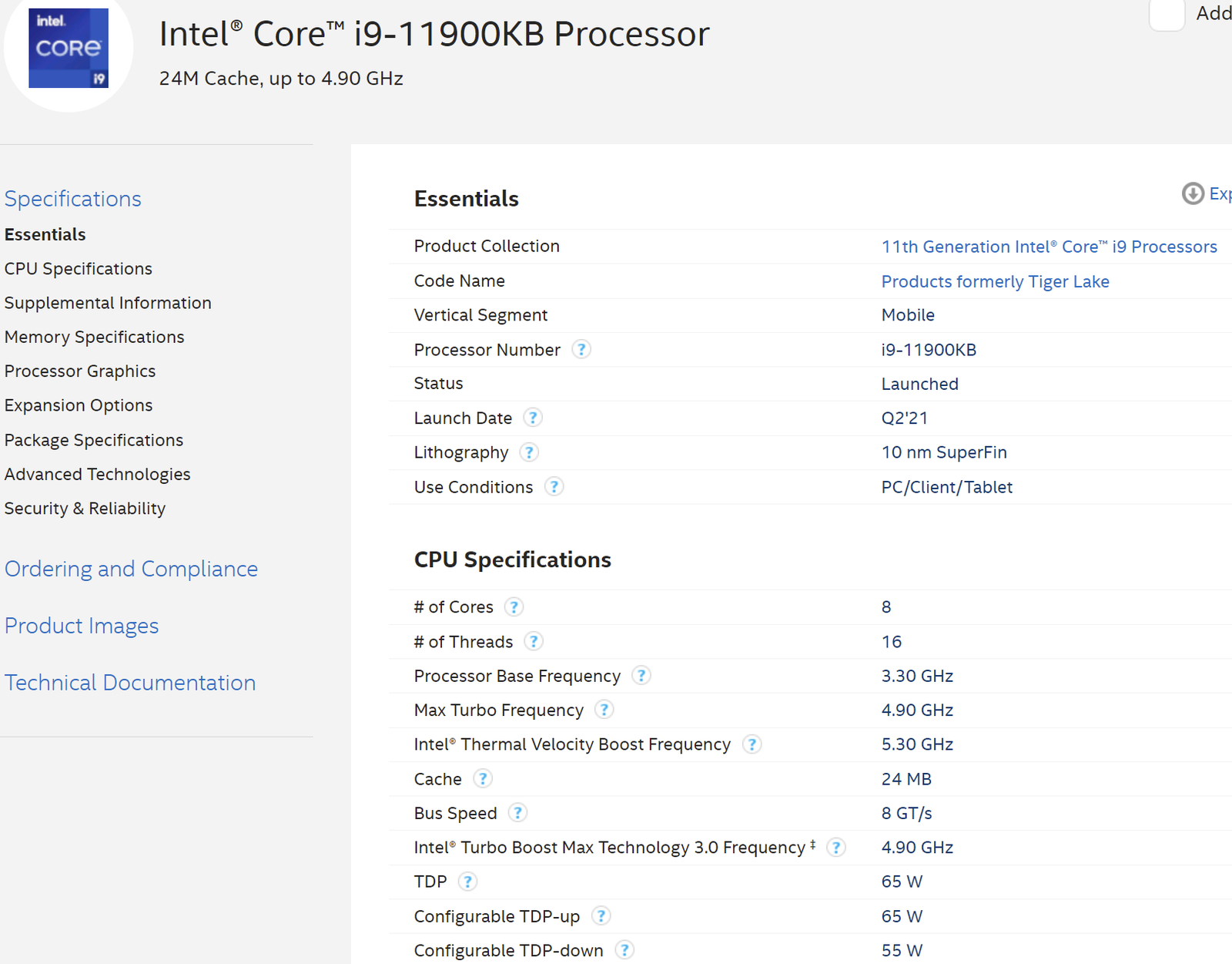 Intel Core i9-11900KB, Core i7-11700B, Core i5-11500B, Core i3-11100B ...