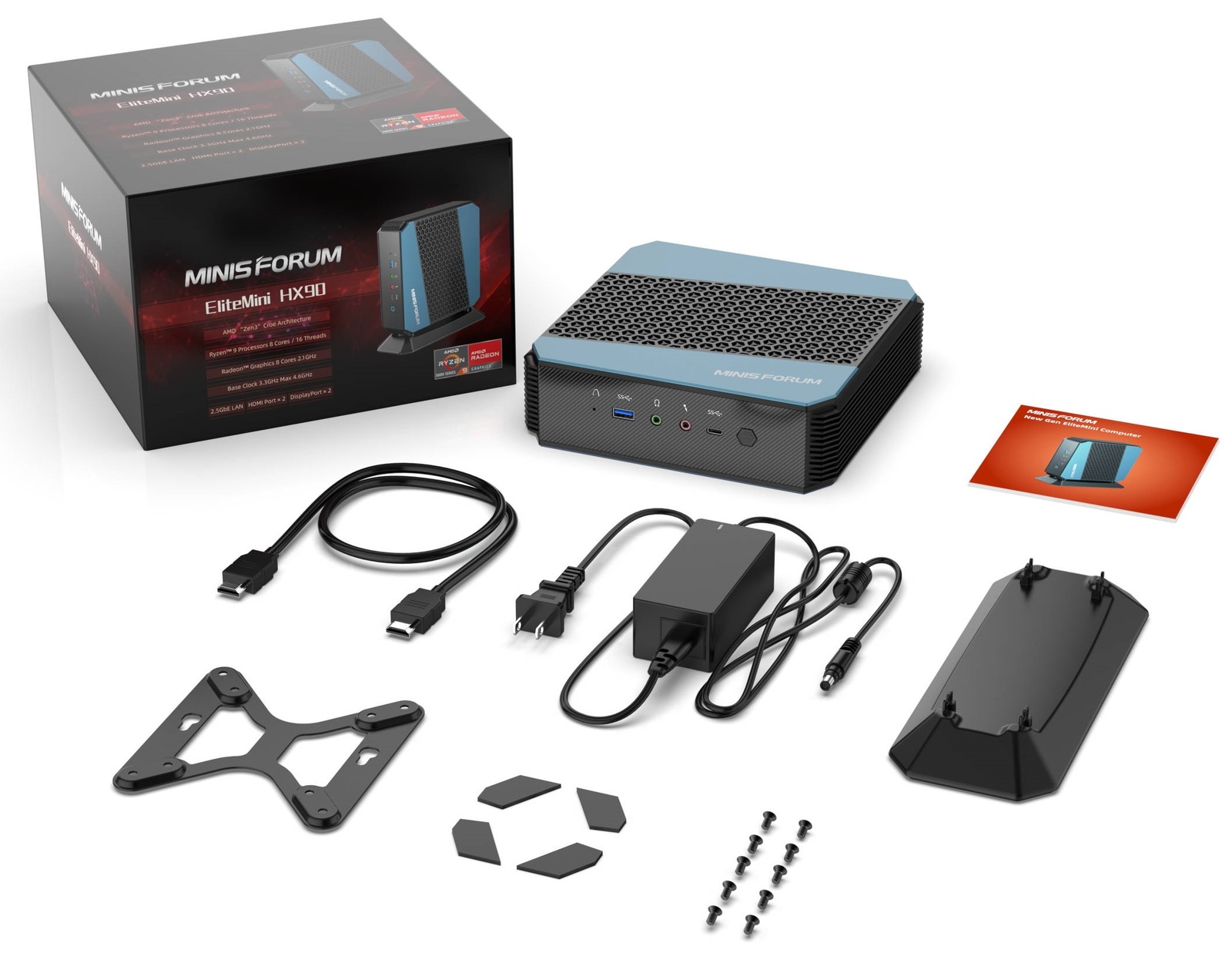 MINISFORUM HX90 MiniPC - niewielki zestaw komputerowy z procesorem AMD ...