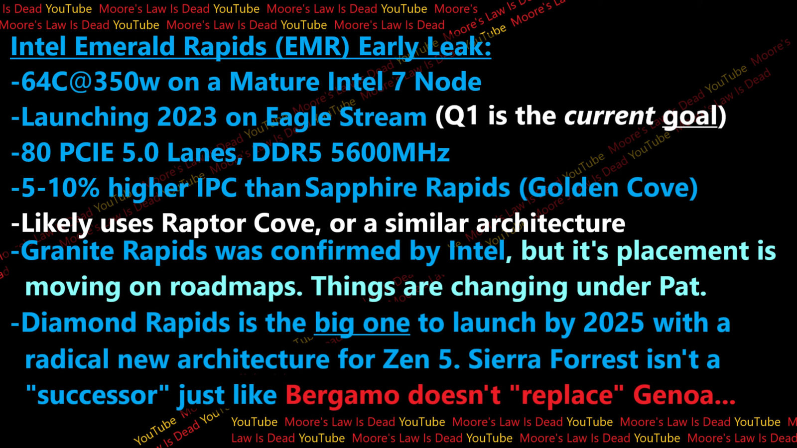 Intel Royal Core, Emerald Rapids, Granite Rapids, Diamond Rapids ... Intel Royal Core, Emerald Rapids, Granite Rapids, Diamond Rapids ...