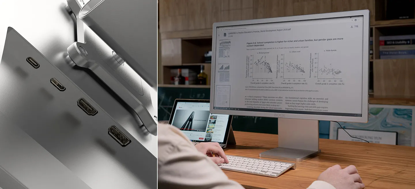 BOOX Mira Pro - 25-calowy monitor z matrycą e-ink o rozdzielczości 3200 ...