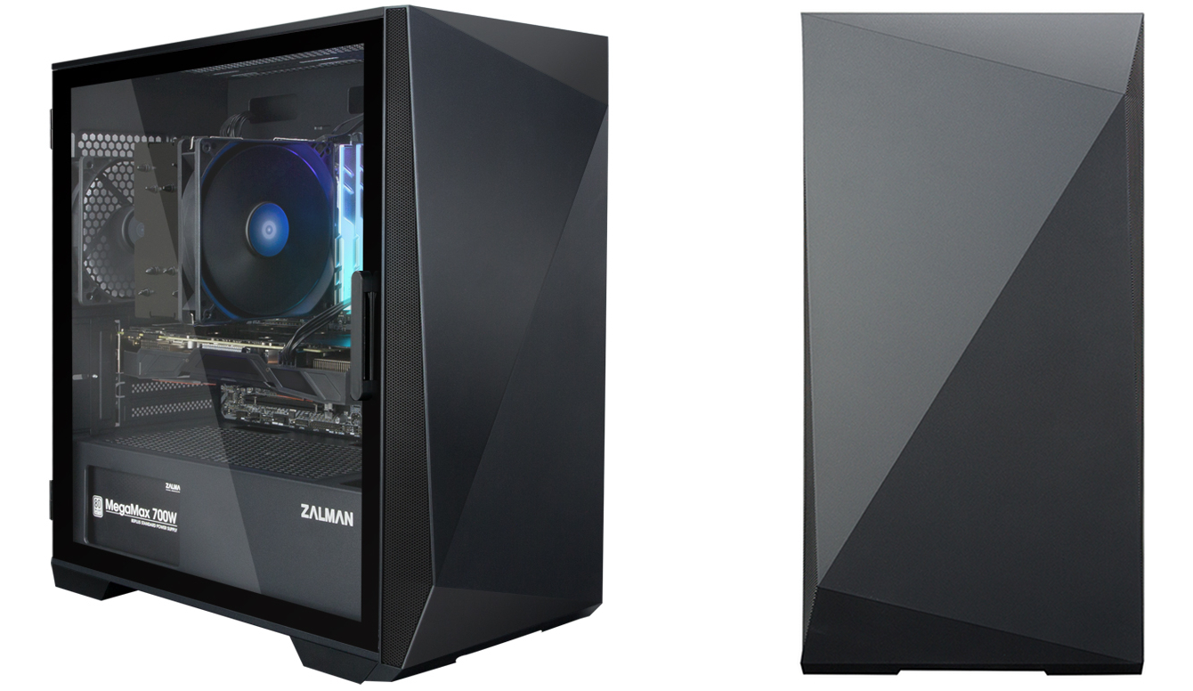 Zalman Z1 Iceberg Black - Stonowana obudowa z oknem z hartowanego szkła ...