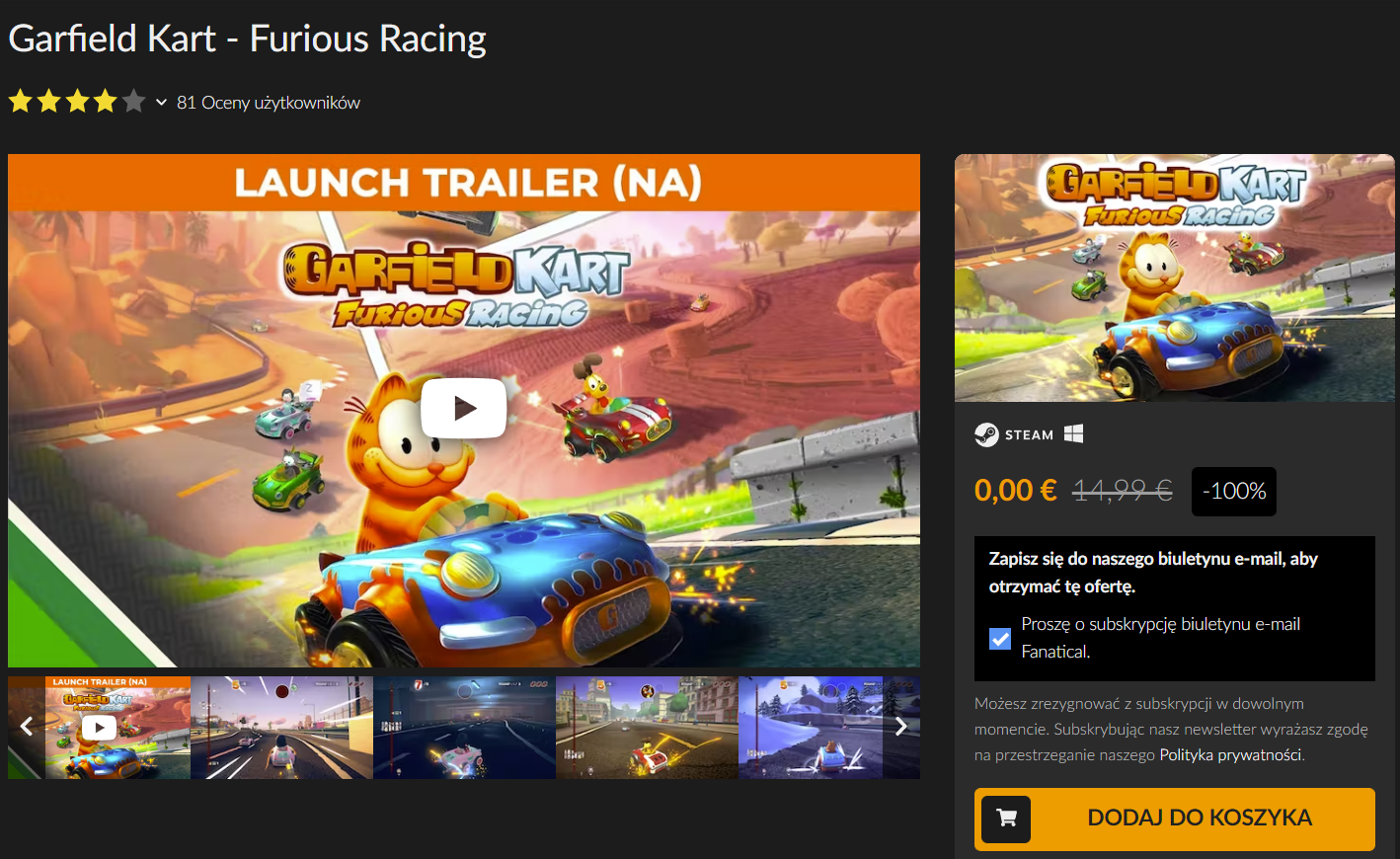 Garfield Kart Furious Racing - pocieszna gra wyścigowa na PC do ... Garfield Kart Furious Racing - pocieszna gra wyścigowa na PC do ...