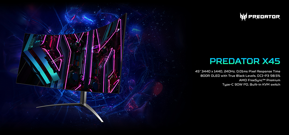 Acer Predator X27U oraz X45 - nowe monitory z panelami OLED 240 Hz ...