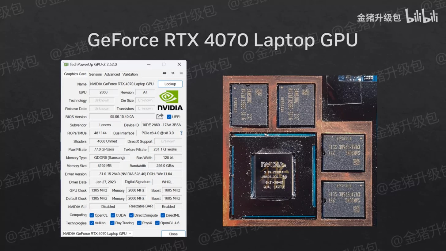 NVIDIA GeForce RTX 4070 Laptop GPU ma dość rozczarowujące osiągi w ...