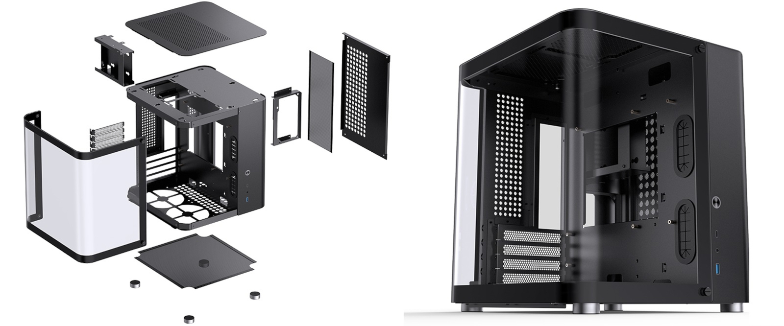 Jonsbo TK1 - obudowa mini-tower, która posiada niespotykane i efektowne ...