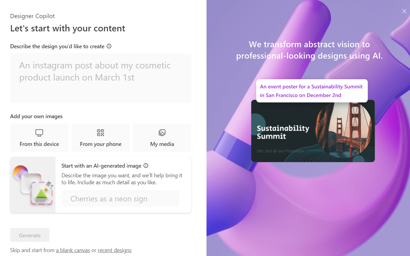 Microsoft Designer coraz bliżej debiutu. Czy Canva i Adobe Express mają ...