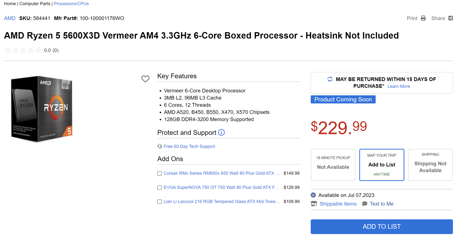 AMD Ryzen 5 5600X3D oficjalnie zaprezentowany. Dostępność nowego ...