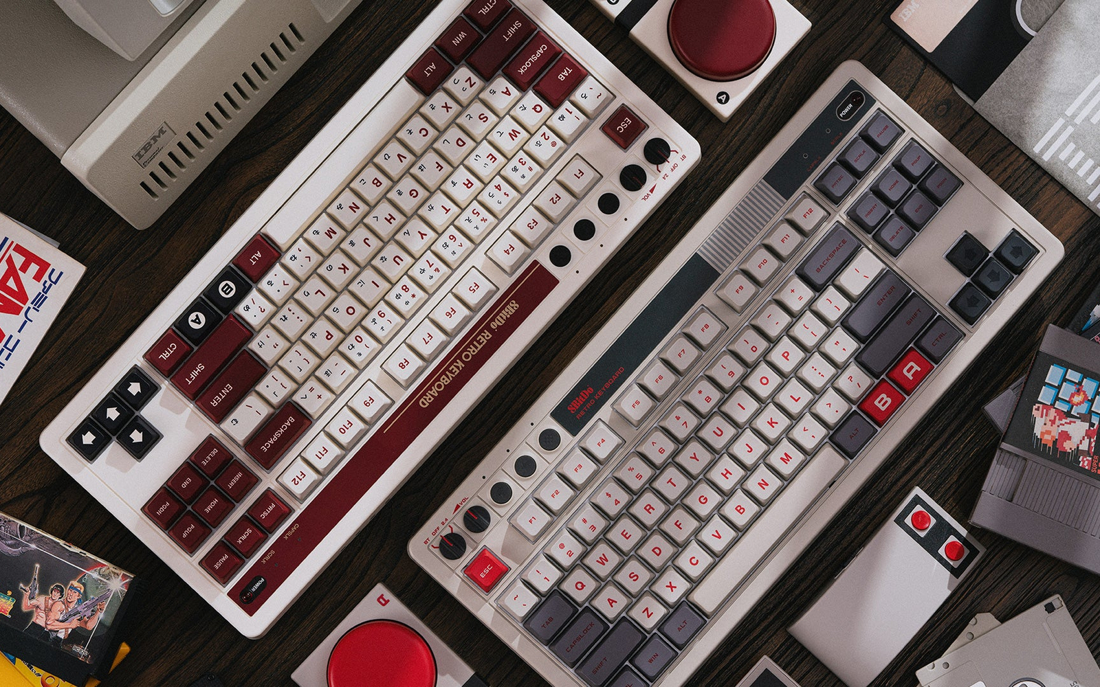 8BitDo Retro Mechanical Keyboard - mechaniczna klawiatura w formacie ...