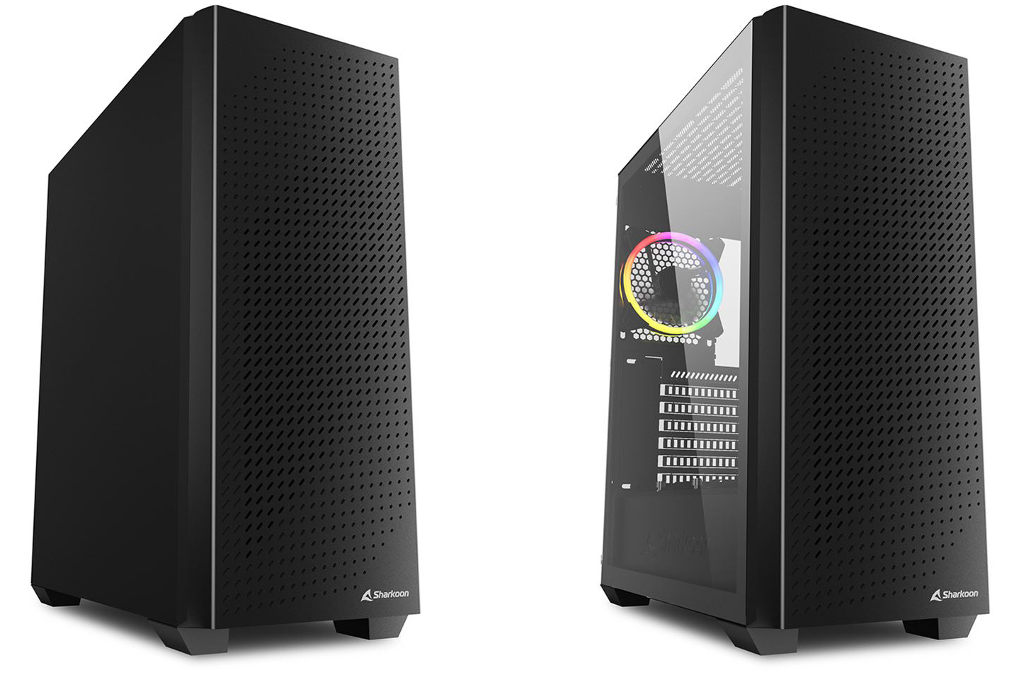 Sharkoon VS8 oraz VS9 - minimalistyczne obudowy ATX Midi Tower w wersjach do biura, jak i do ...