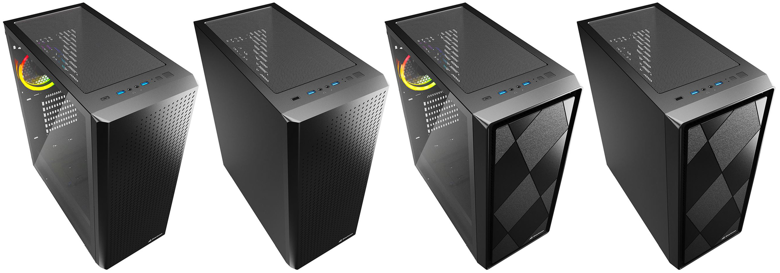 Sharkoon VS8 oraz VS9 - minimalistyczne obudowy ATX Midi Tower w ...