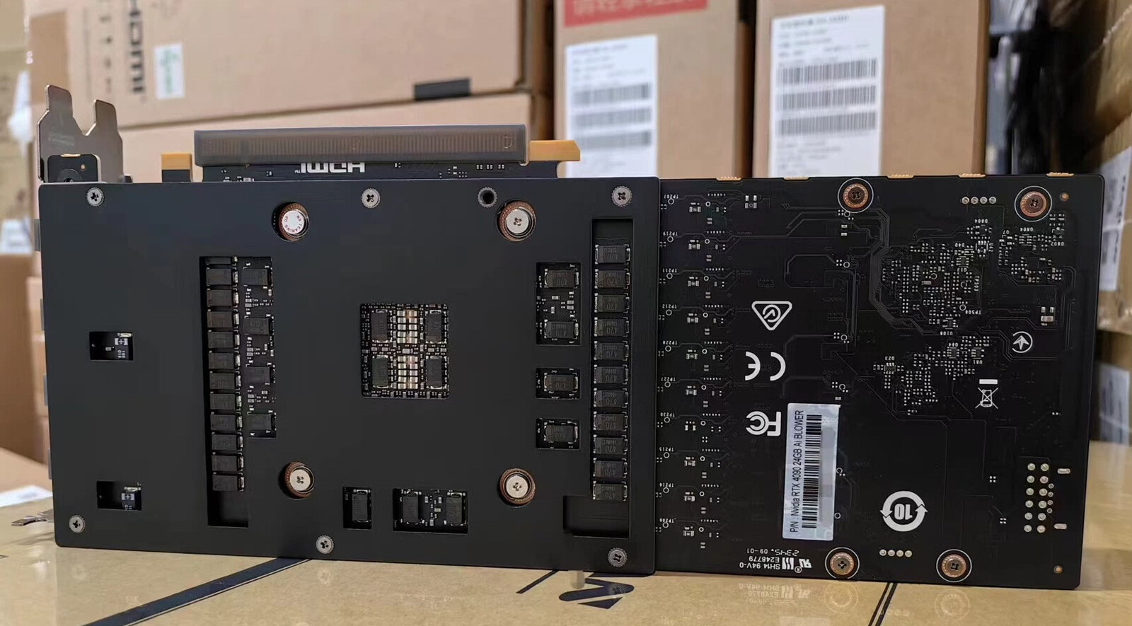 NVIDIA GeForce RTX 4090 - opublikowano zdjęcia karty przerobionej w ...