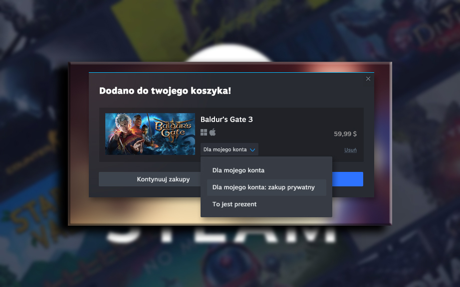 Steam - gracze otrzymują nowe funkcje prywatności. Zmiany zaczynają się już w koszyku z grami ...