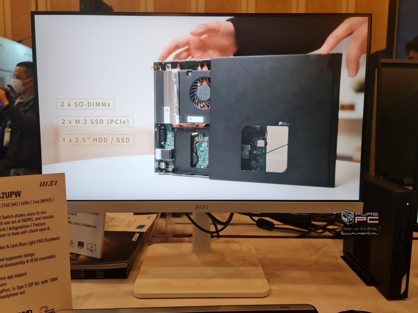 MSI Modern MD242UPW - niewielki monitor 4K do biura. Plus prezentacja ...