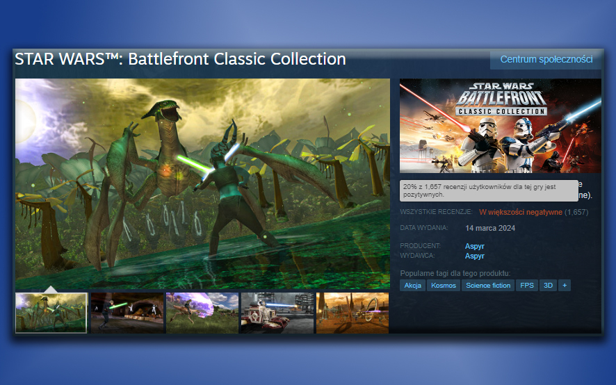 Star Wars: Battlefront Classic Collection - kolejna produkcja z bardzo ...