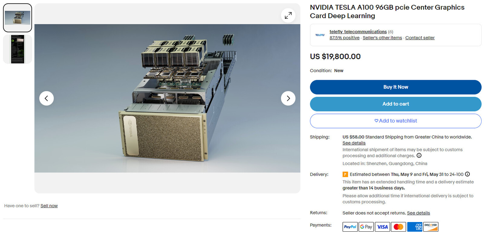 NVIDIA A100 - w Chinach pojawiły się ciekawe warianty akceleratora ...