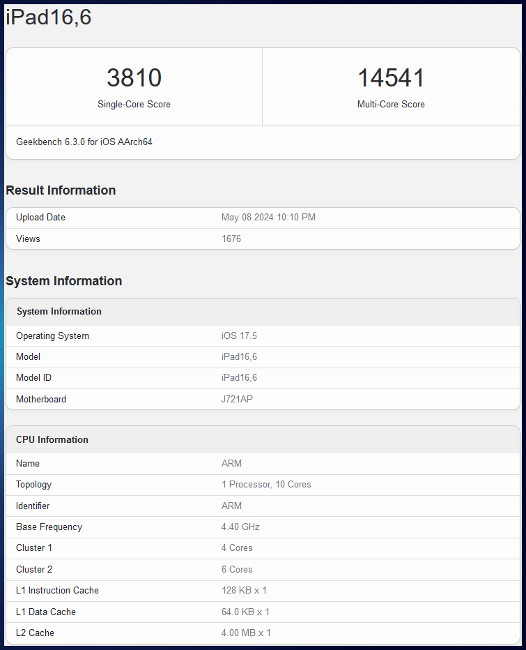Apple M4 - procesor przetestowany w Geekbench. Okazał się dużo ...
