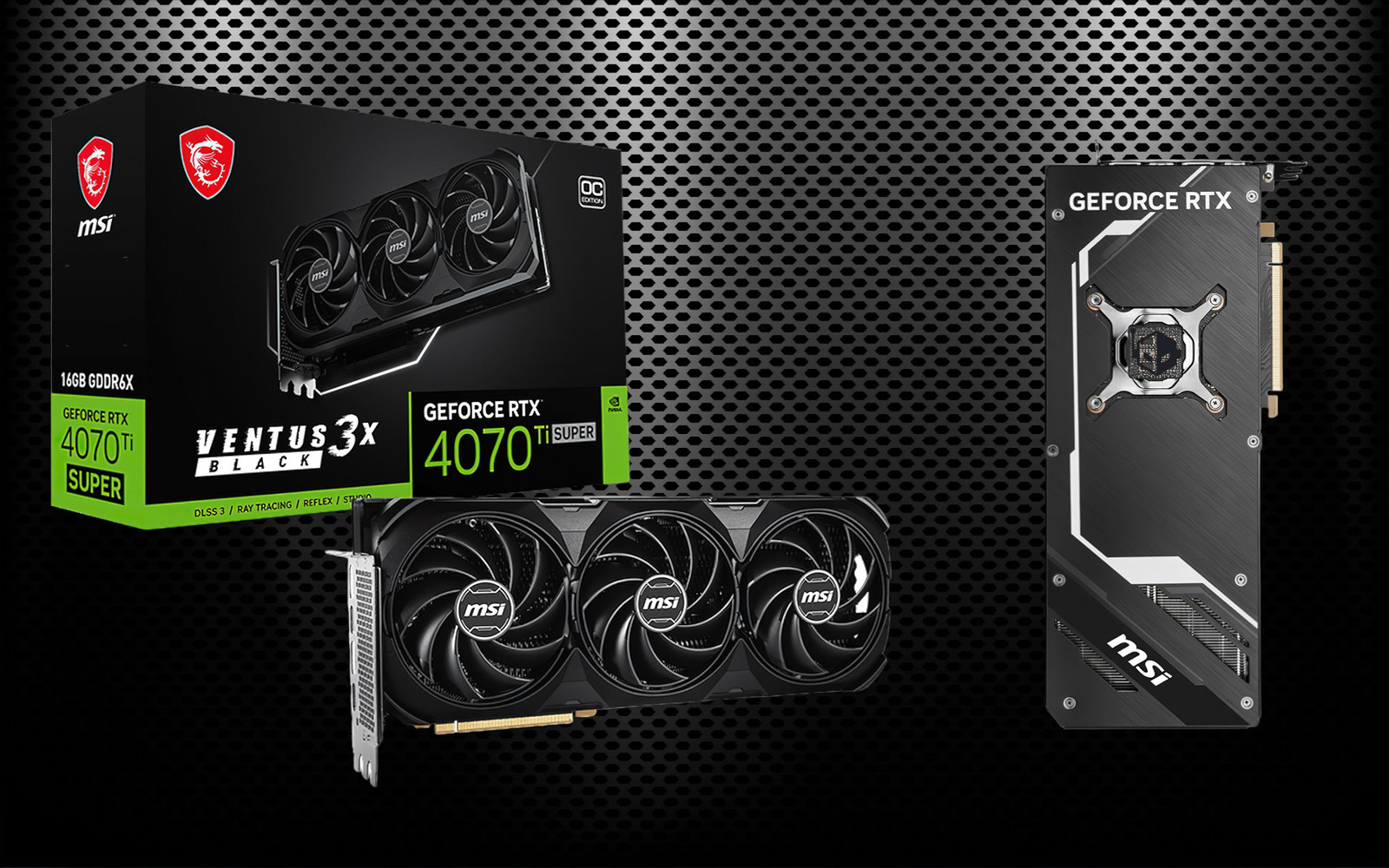 MSI GeForce RTX 4070 Ti SUPER Ventus 3X Black OC - nowa karta graficzna oparta na rdzeniu AD102 ...