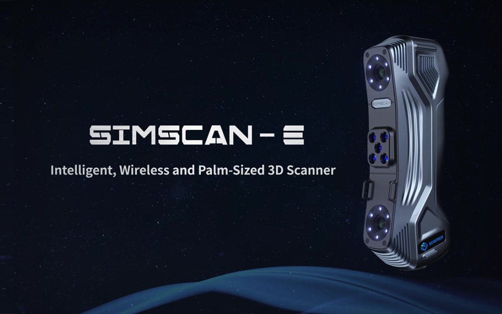 SIMSCAN-E - skaner laserowy, który stworzy dokładne modele 3D. Bezprzewodowa praca i metalowa ...
