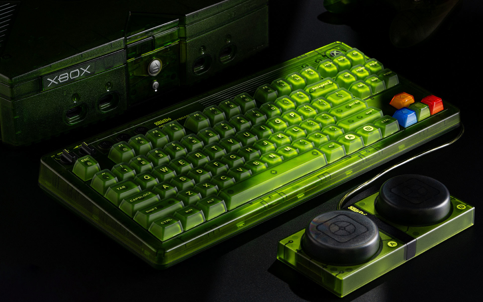 8BitDo Retro 87 Mechanical Keyboard i Retro R8 Mouse - Xbox Edition ...