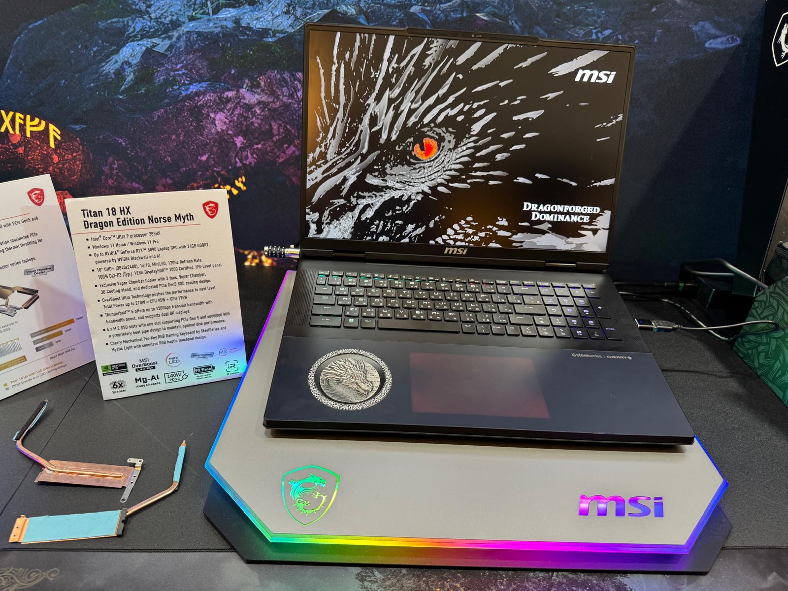 Laptopy MSI z układami NVIDIA GeForce RTX 5000, procesorami Intel Arrow ...