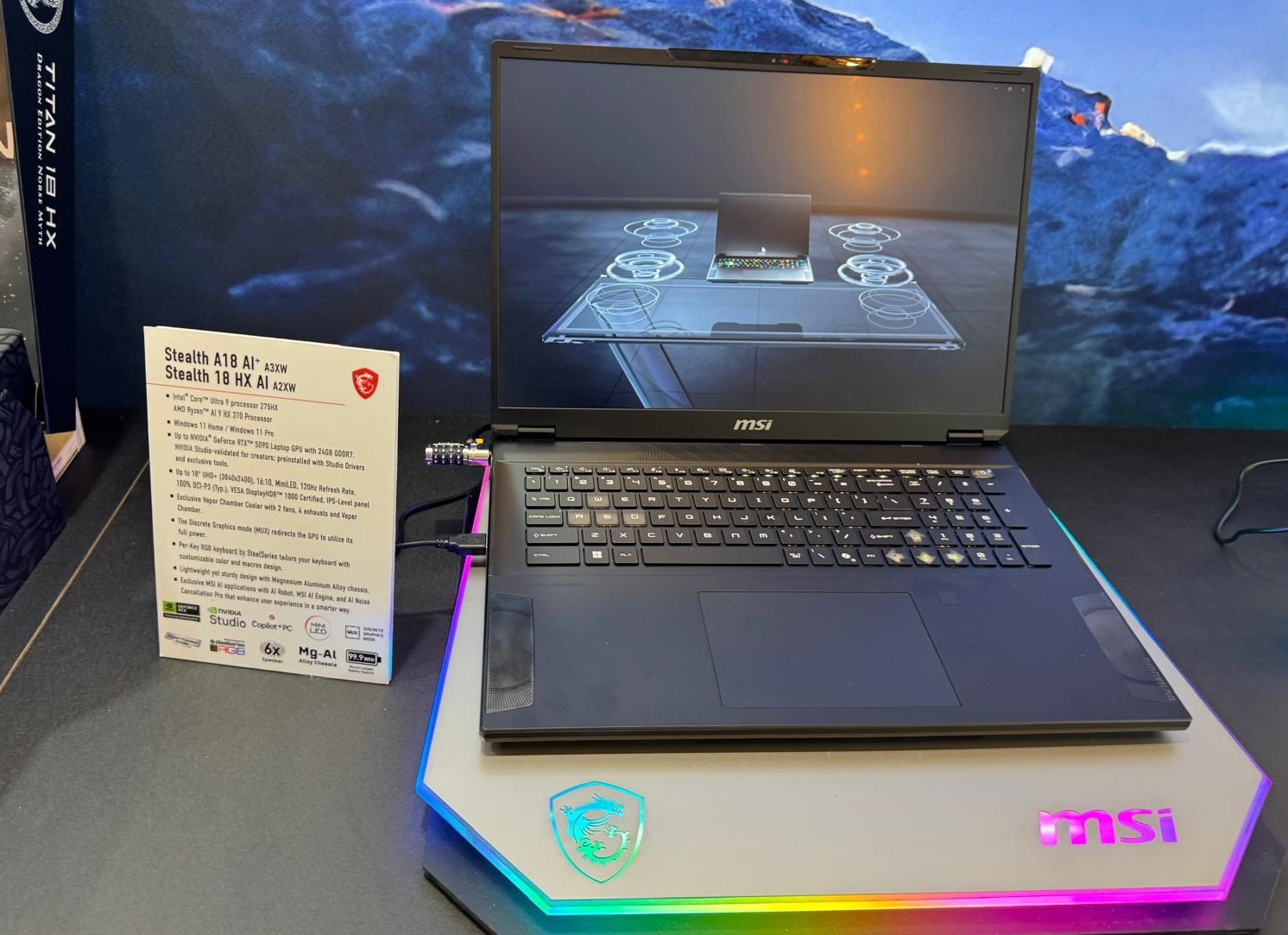 Laptopy MSI z układami NVIDIA GeForce RTX 5000, procesorami Intel Arrow ...