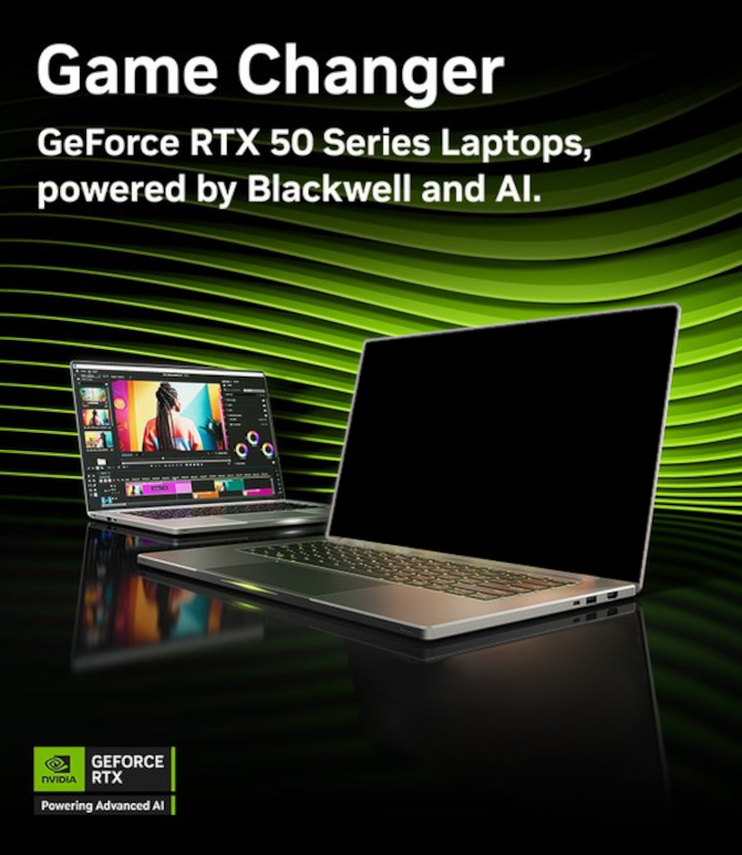 Nadchodzą laptopy dla graczy z układami GeForce RTX z serii 50. NVIDIA zdradza datę ...