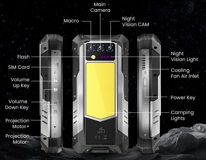 Oukitel WP100 Titan - projektor, powerbank, lampa i noktowizor w jednym ...