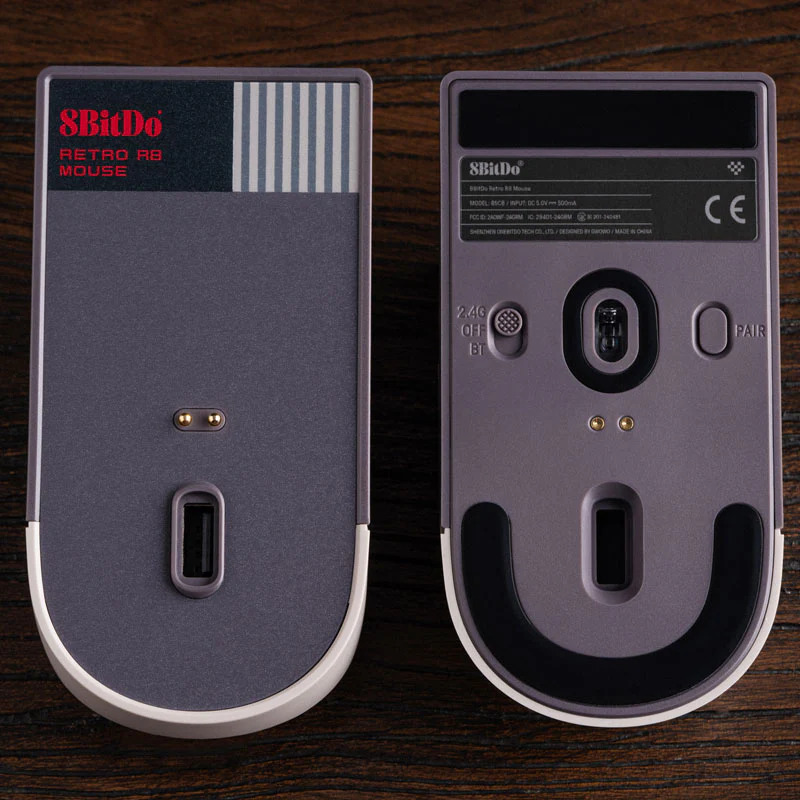 8BitDo Retro R8 Mouse - N Edition - myszka, która oferuje styl konsoli NES, sensor PixArt PAW ...