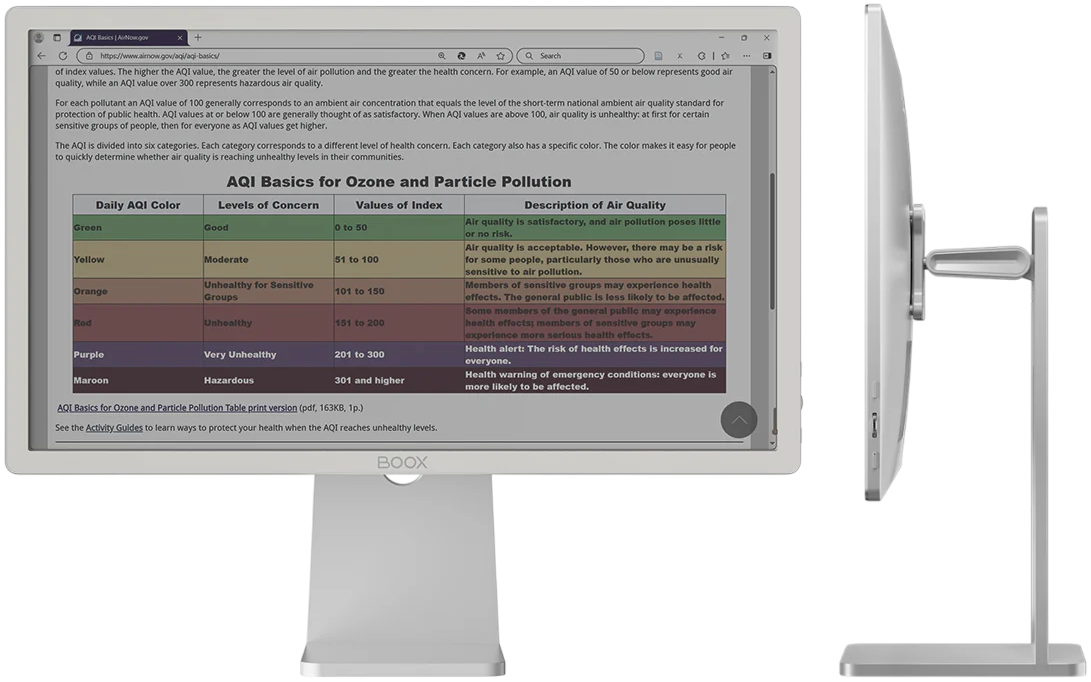Monitor BOOX Mira Pro oferuje kolorowy panel E Ink i przyzwoitą ...