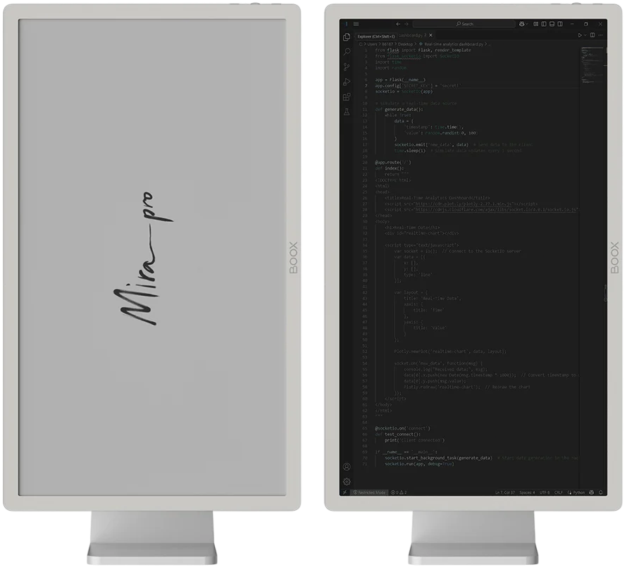 Monitor BOOX Mira Pro oferuje kolorowy panel E Ink i przyzwoitą ...
